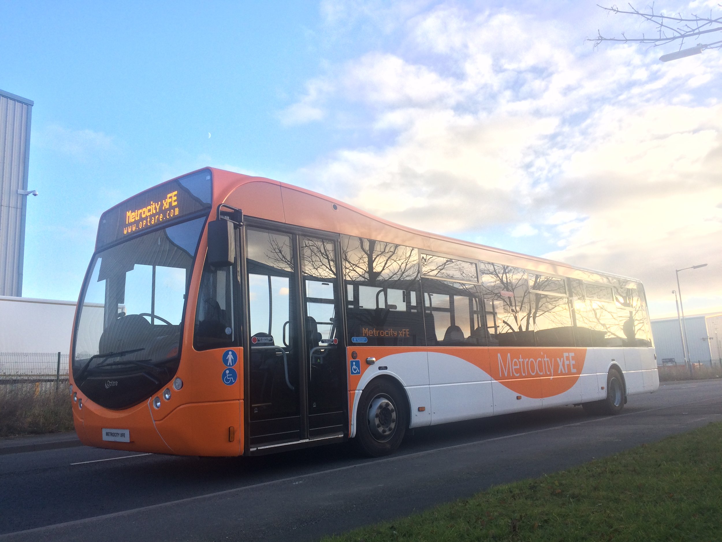 Optare Metrocity xFE enhancing passenger experiences at ALBUM 2017 - Optare